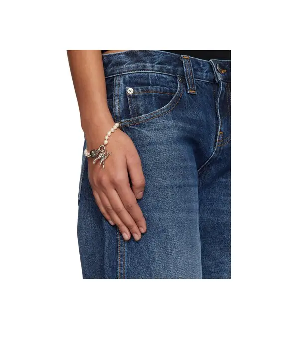 VIVIENNE WESTWOOD Pearl Bracelet With Deer Charm