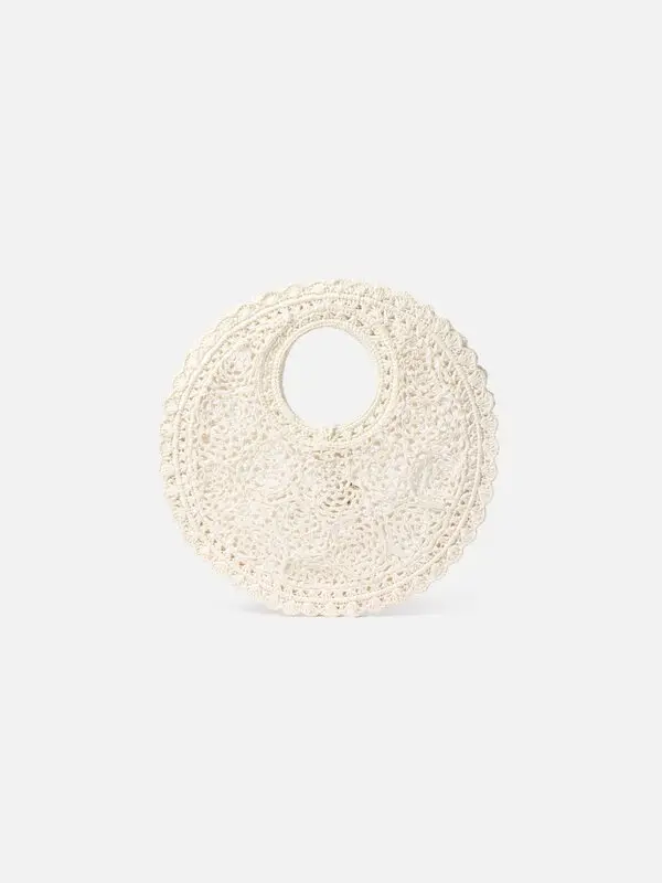 Jacquemus Spiaggia Small Round Bag - White