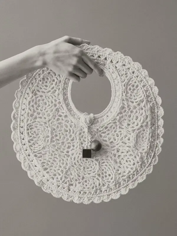 Jacquemus Spiaggia Small Round Bag - White
