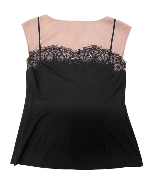 Moschino Lace Detail Sleeveless Top