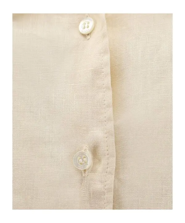 Aspesi Button-down Long-sleeved Shirt - Nude