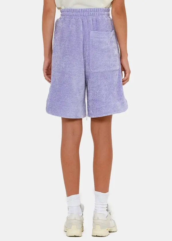 XOXOGOODBOY Lavender Terry Logo Shorts