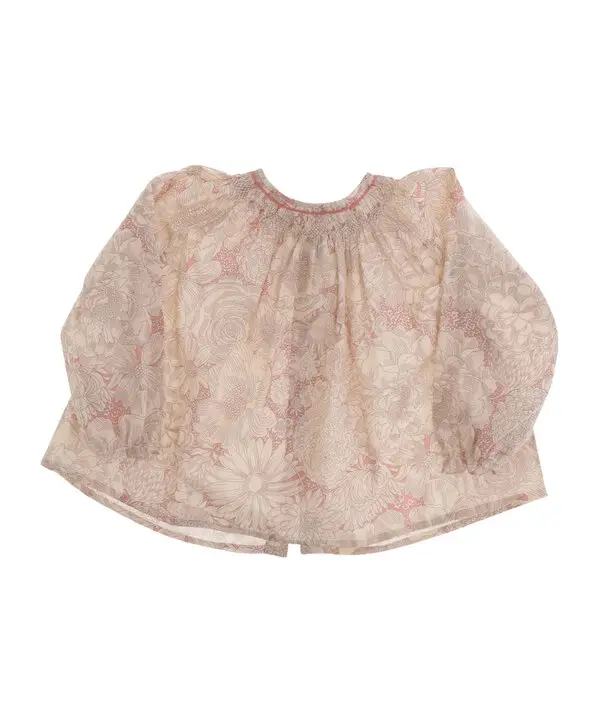 Bonpoint Long-sleeved Organic Cotton Floral Top
