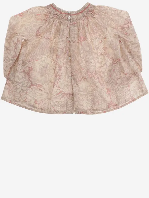 Bonpoint Long-sleeved Organic Cotton Floral Top