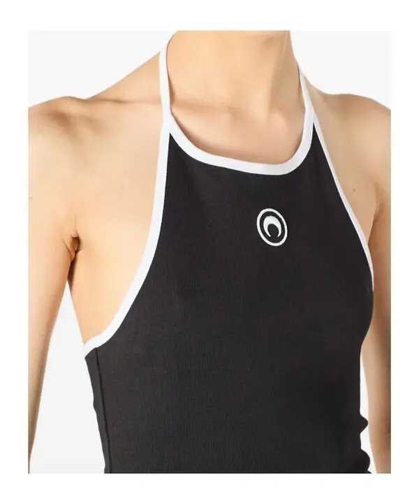 MARINE SERRE Moon Logo Knit Dress