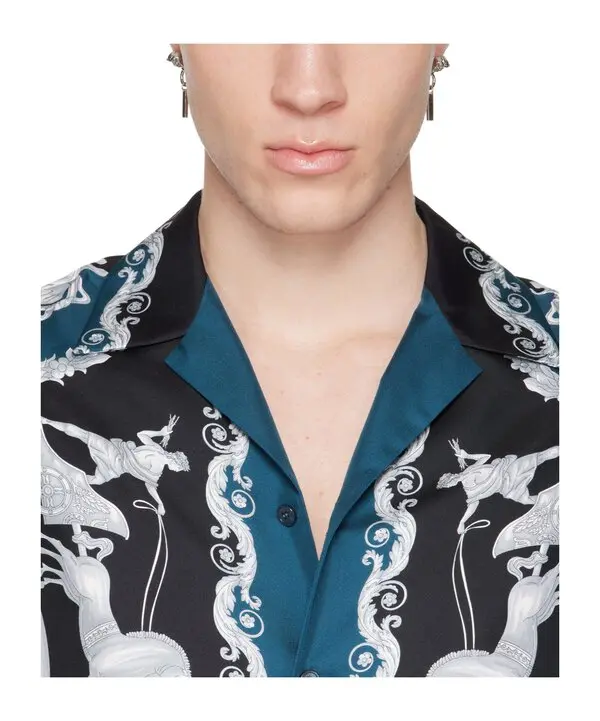 Versace Medusa Drop Earrings - White