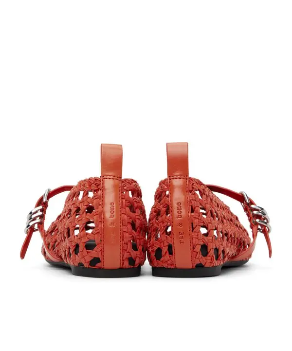 RAG  BONE Rag & Bone Woven Mary Jane Flats