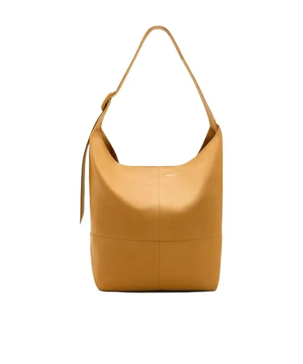 Ami Large Etienne Leather Shoulder Bag - Brown