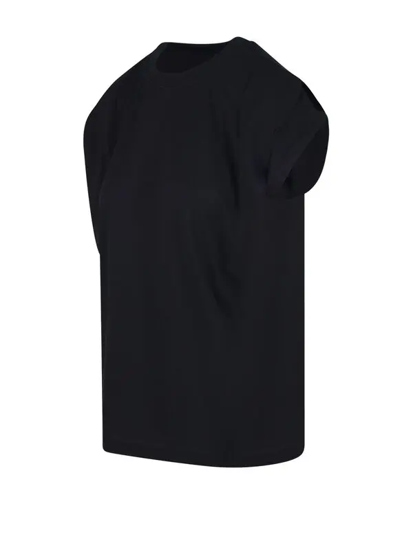 Jacquemus Sleeveless Tank Top With Sculpted Shoulders - Black