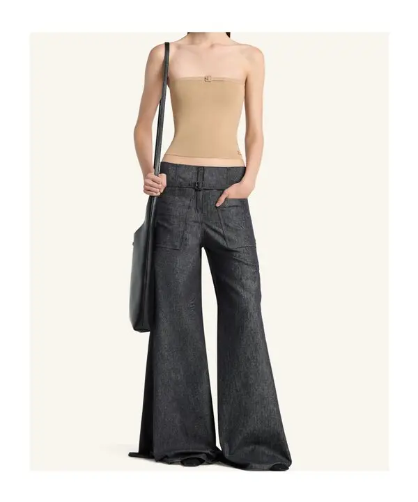 COURREGES Belted Palazzo Pants