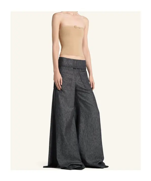COURREGES Belted Palazzo Pants