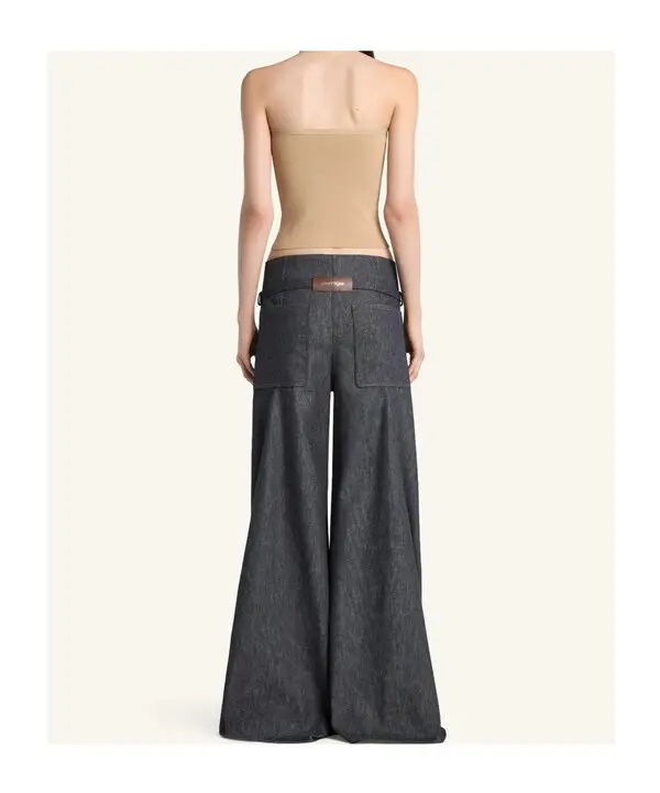 COURREGES Belted Palazzo Pants