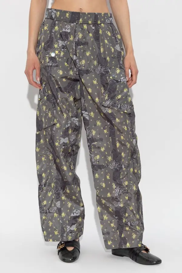 GANNI Floral-print Cargo Trousers