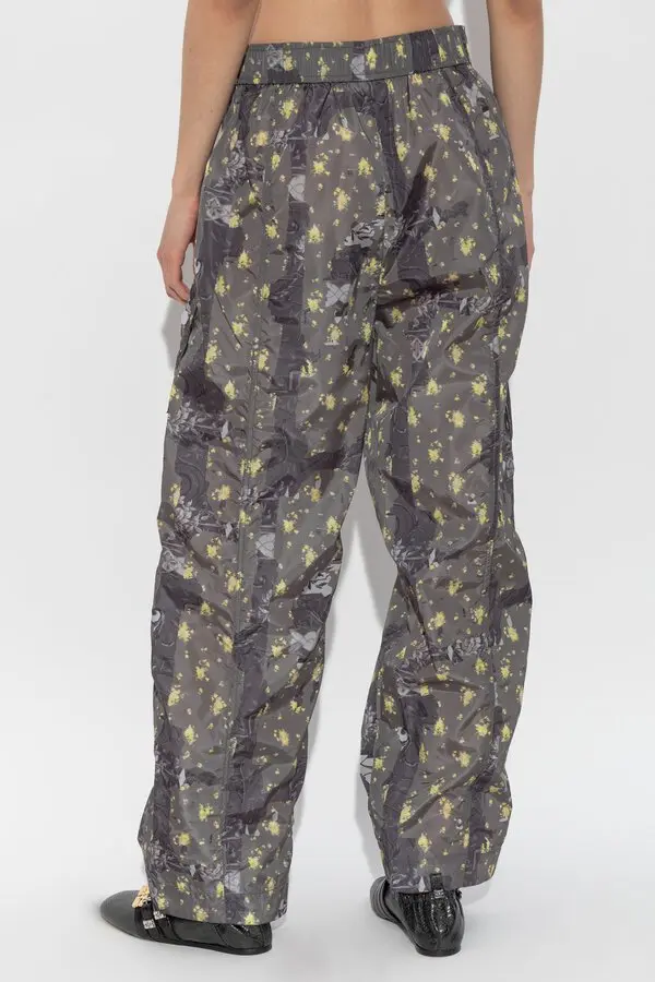 GANNI Floral-print Cargo Trousers
