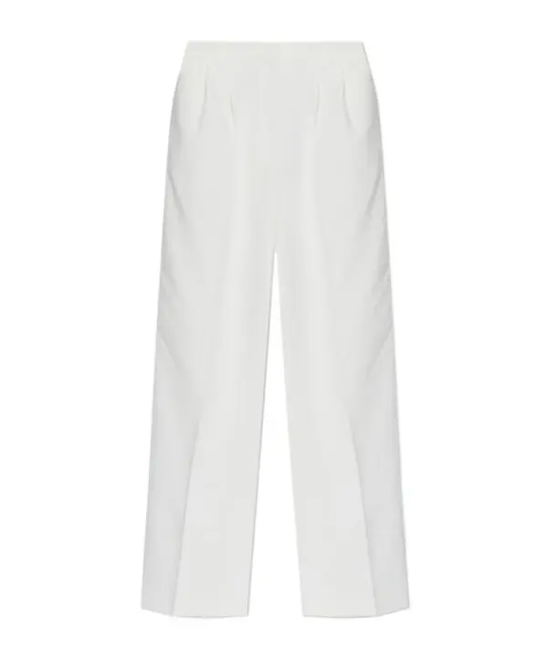 IRO PARIS Pleated Wide-leg Trousers - White
