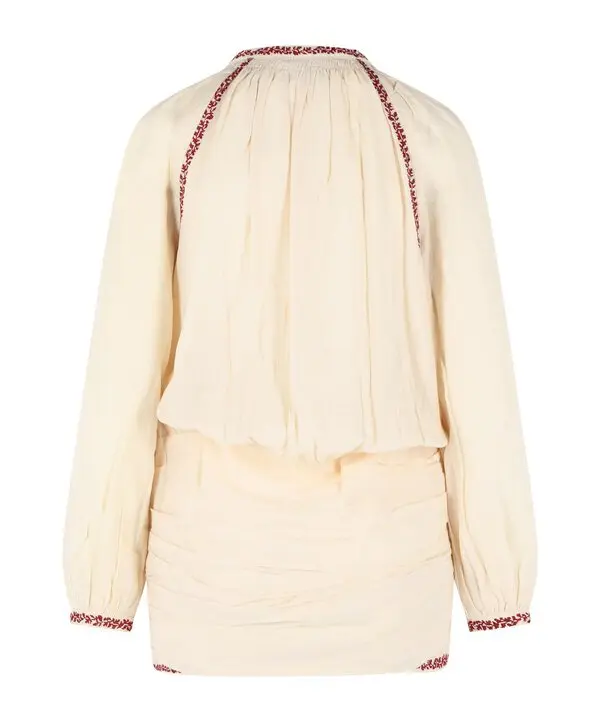 Isabel Marant Étoile Ludy Embroidered Mini Dress - Ivory