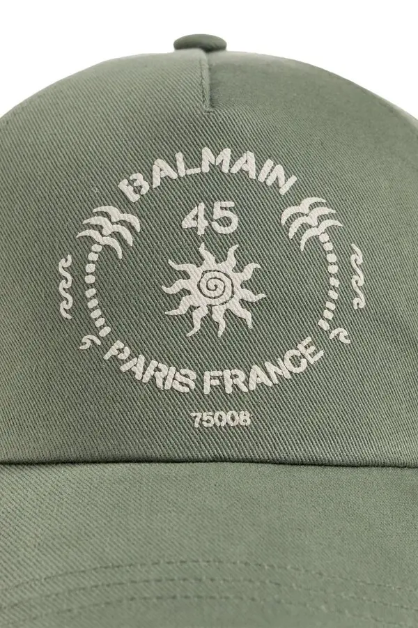 Balmain Logo Embroidered Baseball Cap