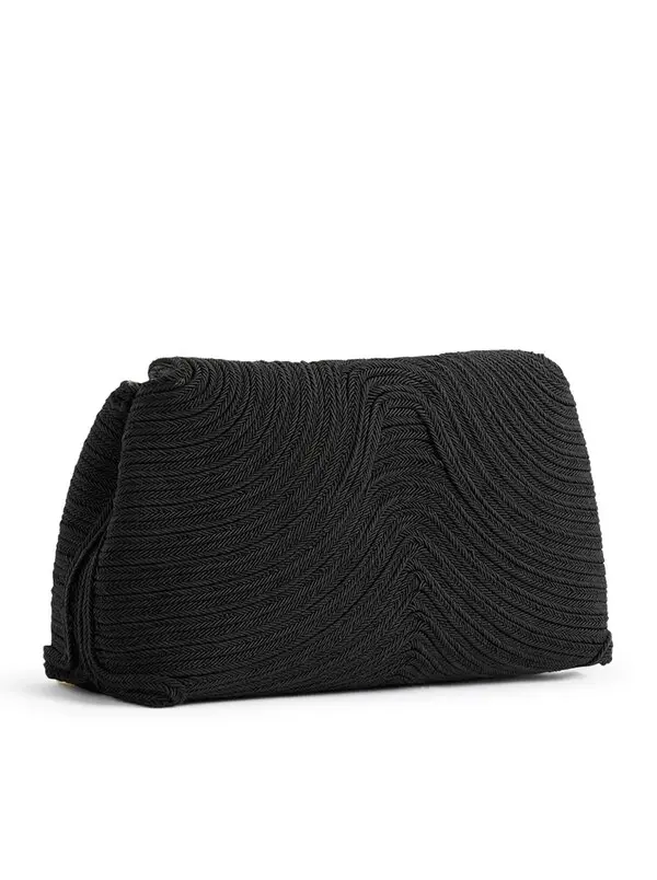 TOTEME T-lock Clutch Bag - Black