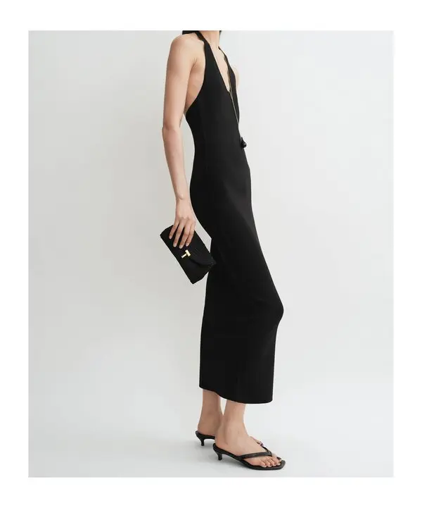 TOTEME T-lock Clutch Bag - Black