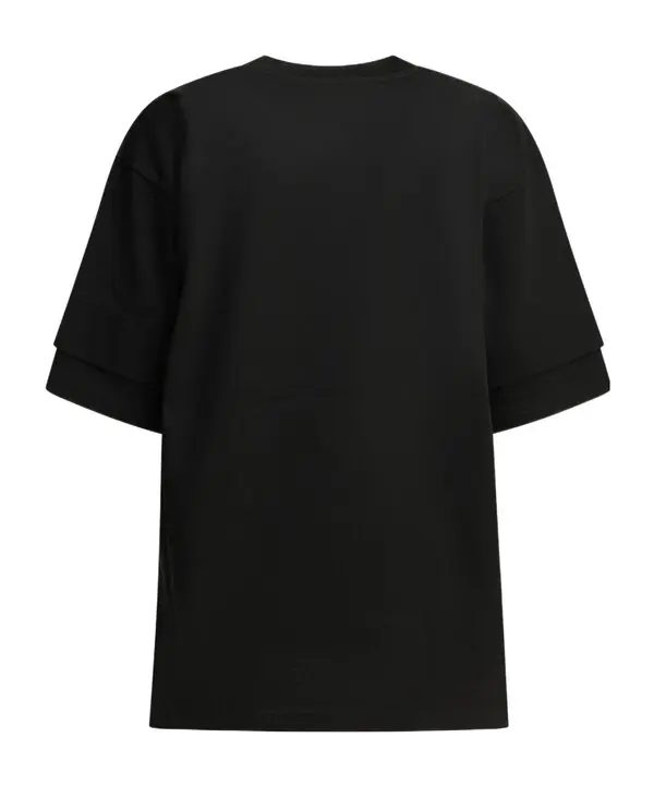 Alaïa Double Sleeve Crew Neck T-shirt - Black