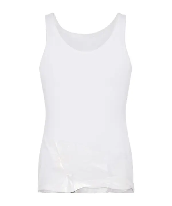 MAISON MARGIELA Asymmetric Hem Tank Top - White
