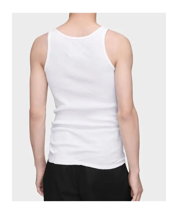 MAISON MARGIELA Asymmetric Hem Tank Top - White