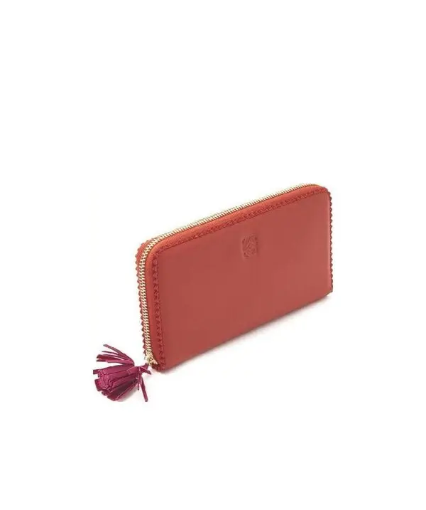 Loewe Zipper Long Purse - Brown