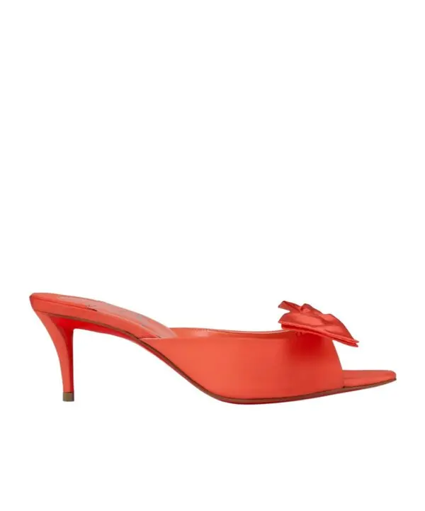 CHRISTIAN LOUBOUTIN Bow Kitten Heel Mules