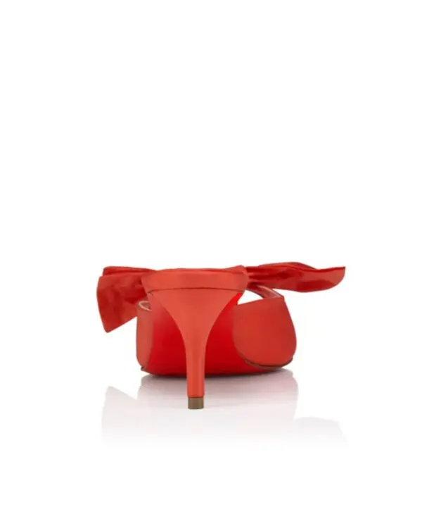 CHRISTIAN LOUBOUTIN Bow Kitten Heel Mules