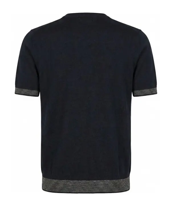 Peserico Short-sleeved Crewneck Knitted Jumper - Black