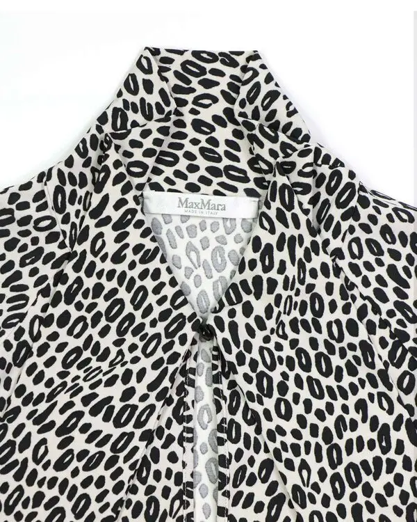 Max Mara Printed Short Sleeve T-shirt - Gray