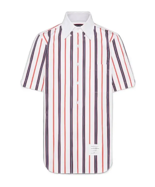 Thom Browne Repp Striped Poplin Shirt