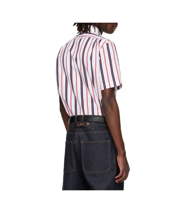 Thom Browne Repp Striped Poplin Shirt