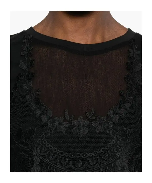 TWINSET Lace Optical Illusion T-shirt