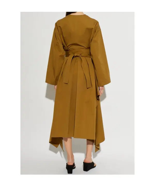Alaïa Belted Cut Out Midi Dress