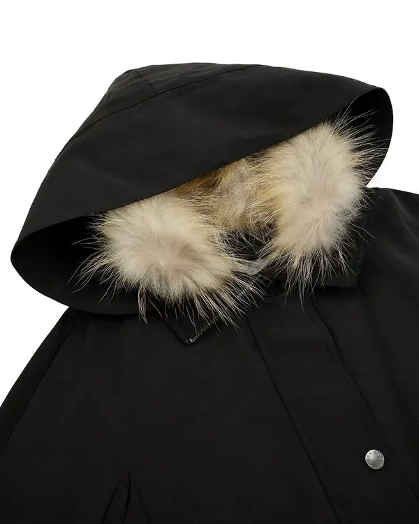 Max Mara Hooded Long Sleeve Jacket - Black