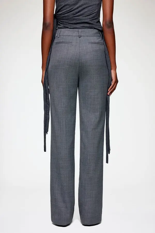 GANNI Wool Melange Trousers