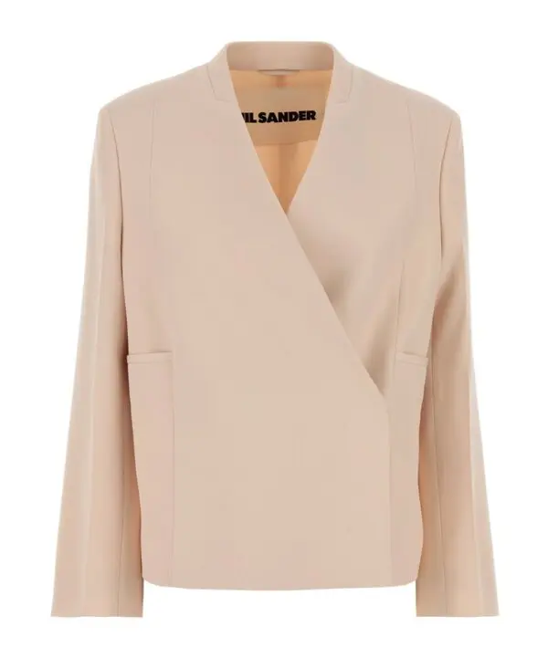 JIL SANDER Wrap Blazer - Light Pink