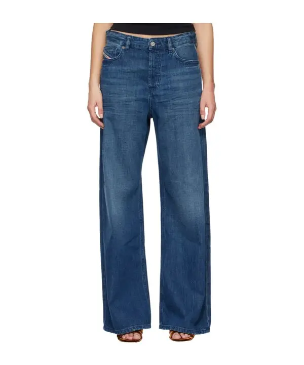 DIESEL® Belt Loop Wide-leg Jeans - Blue