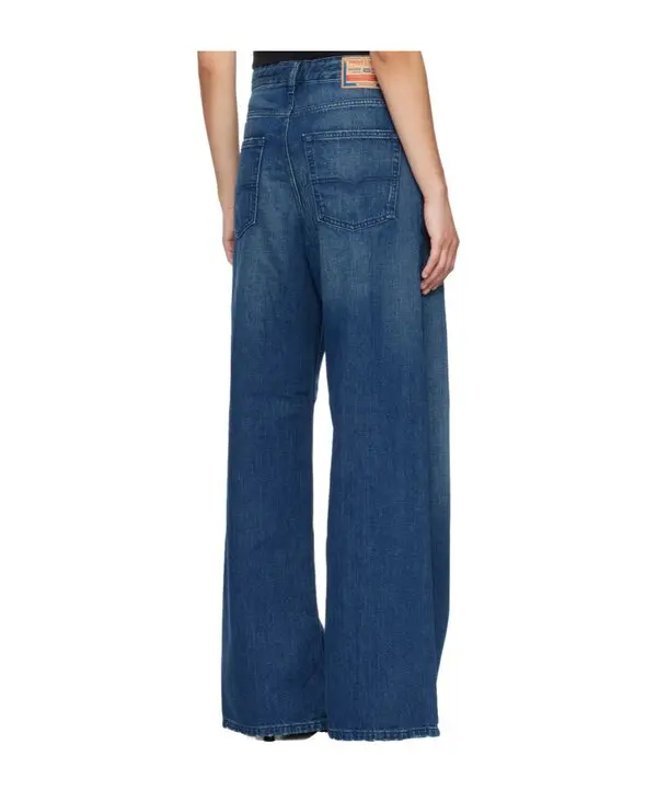DIESEL® Belt Loop Wide-leg Jeans - Blue