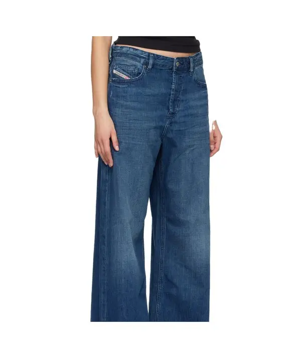 DIESEL® Belt Loop Wide-leg Jeans - Blue