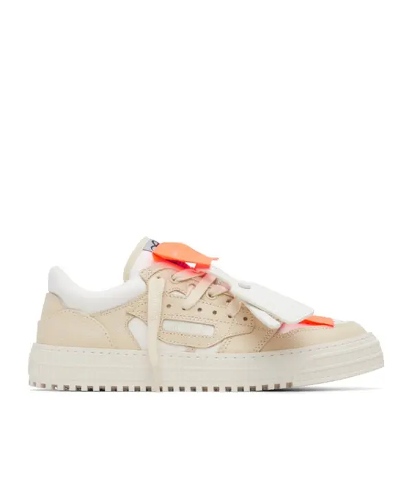 Off-White Low Top 3.0 Off Court Sneakers - White  Beige