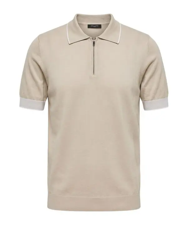 Peserico Half-zipped Short-sleeved Polo Shirt