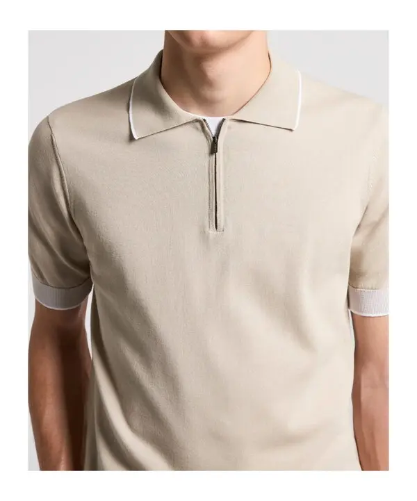 Peserico Half-zipped Short-sleeved Polo Shirt