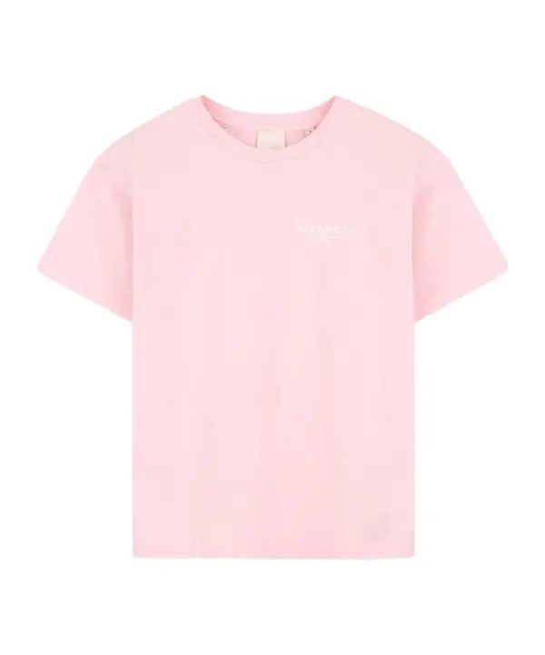 Givenchy Crew Neck Cotton T-shirt With Chest Pattern