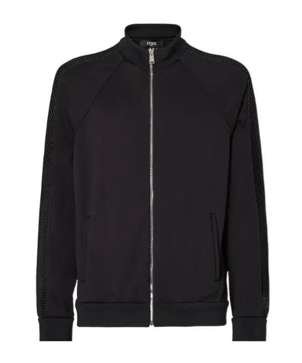 Fendi High-neck Zip-up Sweatshirt