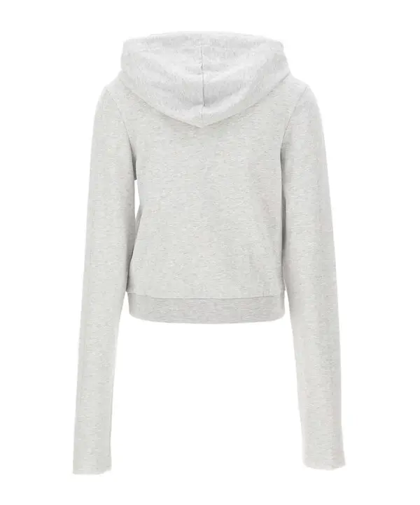 ENTIRE STUDIOS Cropped Zip-up Hoodie - Grey