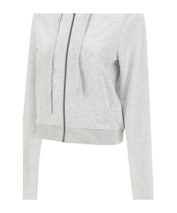 ENTIRE STUDIOS Cropped Zip-up Hoodie - Grey