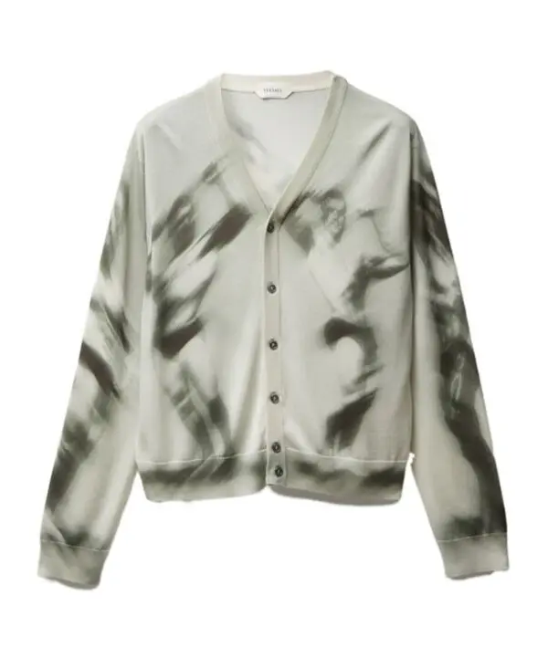 Versace Printed Knitted Cardigan - Multicolor