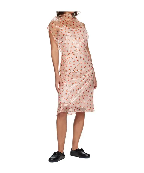 JIL SANDER Sleeveless Floral Print Dress